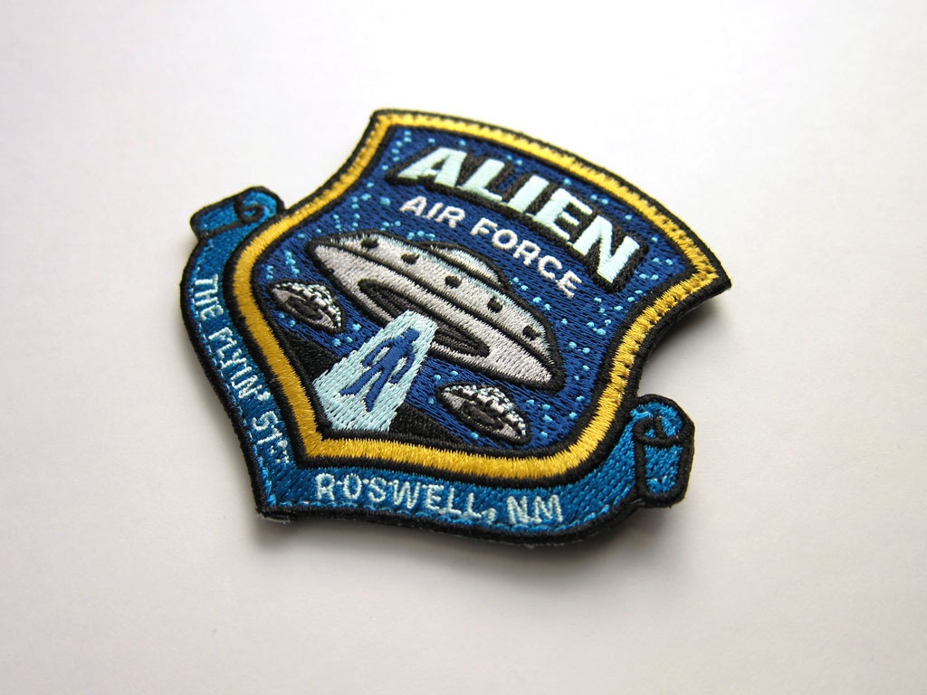 Alien Air Force Embroidered Patch