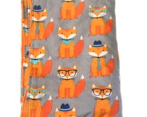 Unique fox baby blanket related items | Etsy
