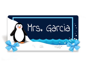 Penguin plate | Etsy