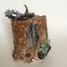Lazy Lizard Log Reptile Terrarium Sculpture