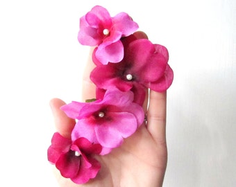 Hydrangea hair clip | Etsy