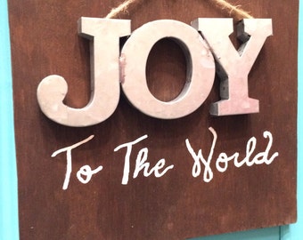 Joy metal sign | Etsy