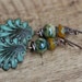 Rustic Bohemian 'North Star ' earrings n21 artisan by Tribalis
