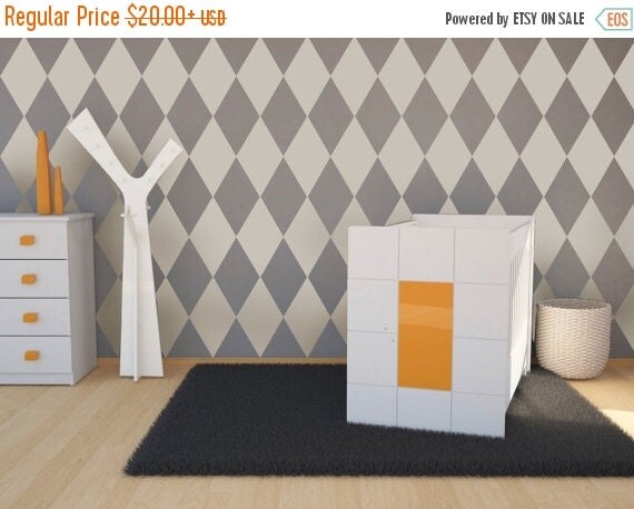 ON SALE Diamond Pattern Wall Decal Custom Vinyl Art by danadecals