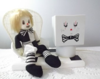 Mime doll | Etsy