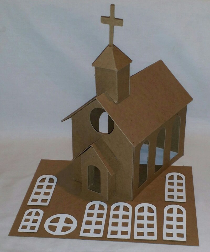 Putz Style Houses Large Church DIY
