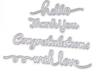 Hello stencil | Etsy