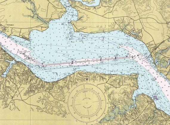 James River Jamestown Island to Jordan Point 1996 Nautical