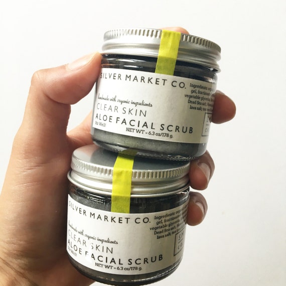CLEAR SKIN Face Scrub Acne Scrub Made with Aloe and