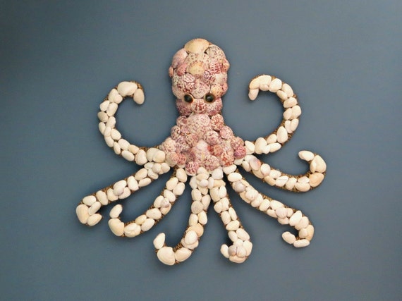 Seashell Octopus wall decor_beach decor