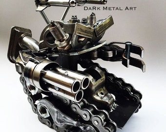 PiggyBack Metal Art Boogie by TheDaRkMetalArtStore on Etsy