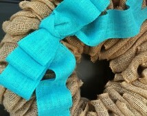 Unique burlap and teal related items | Etsy