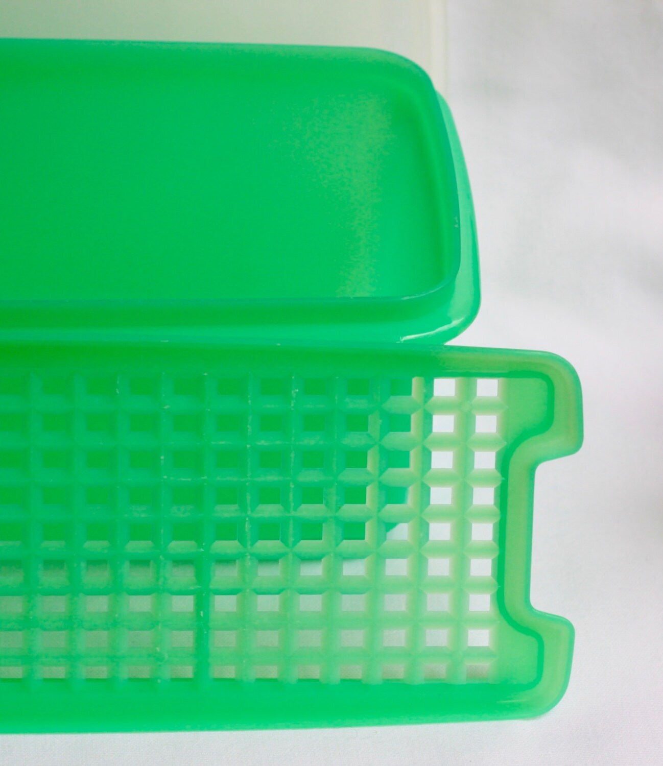 Vintage Tupperware Retro Tupperware 1970s Tupperware Rectangular Green ...