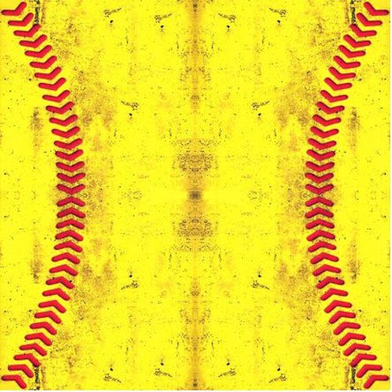 softball Pattern Vinyl Printed DIrty Grungy by FrilleysDesigns