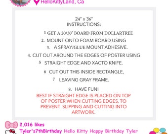 hello kitty photo booth prop – Etsy