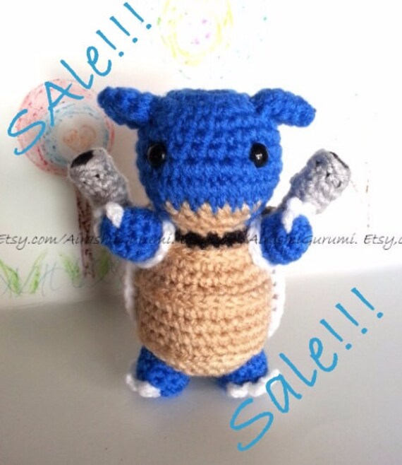 Blastoise Crochet Chibi Pokemon Amigurumi Plush by AirashiiGurumi