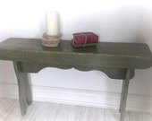 Antique, Irish Kitchen Bench, Rustic Wooden Bench, Seat