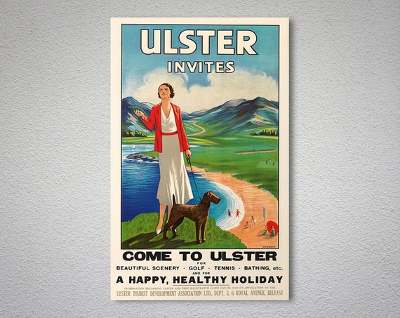 Ulster Invites Come to Ulster Travel Poster 1930 Poster