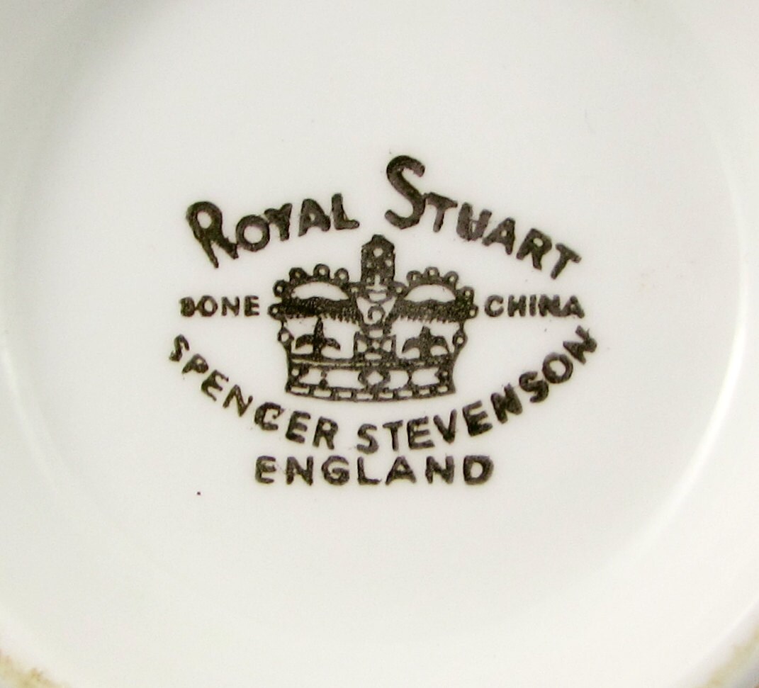 Royal Stuart Yellow Tea Cup and Saucer with Gold Chintz and
