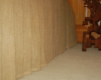 Burlap bed skirt | Etsy