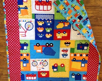 Transportation quilt | Etsy