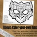 Dragon Mask Instant Download Printable Paper Masks Dragon