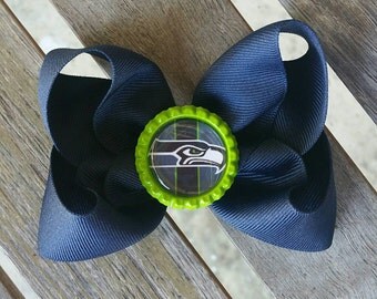 Seahawks hair clip | Etsy