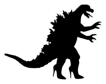 Godzilla decal | Etsy