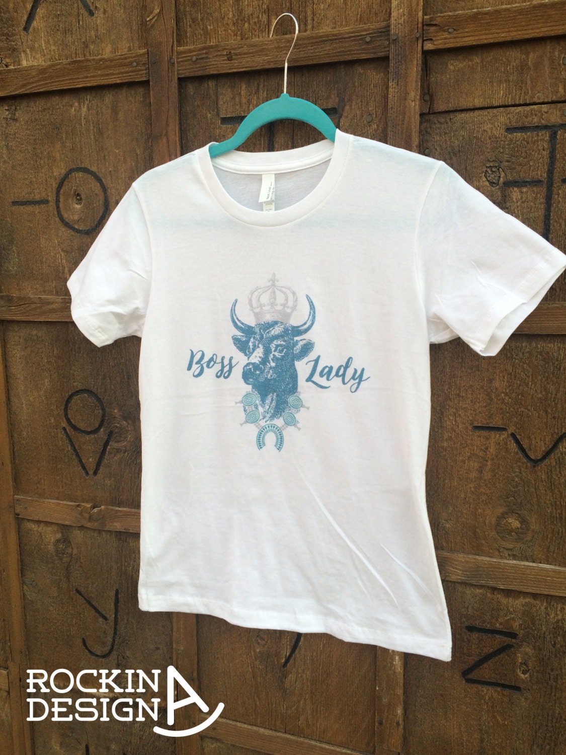 Boss Lady cow crown graphic tee / cowgirl / western / cattle