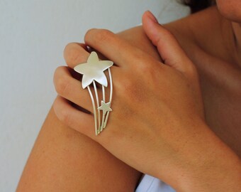 Long finger ring | Etsy