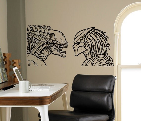 Aliens vs Predator Wall Vinyl Decal Film Movie Wall Sticker