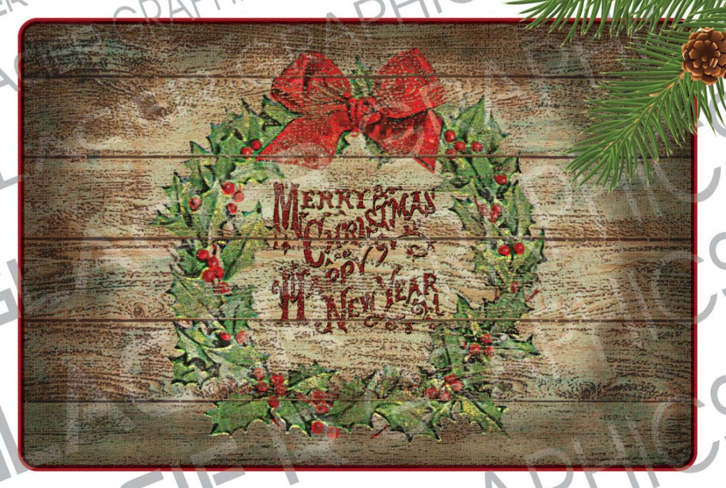 Vintage Country Christmas Primitive Labels Digital Download