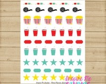 Popular items for popcorn stickers on Etsy