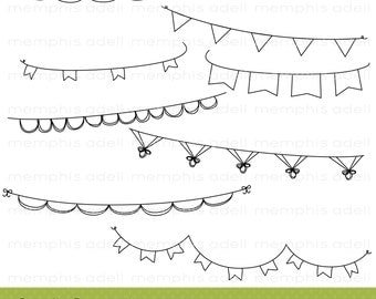 Pennant clip art | Etsy