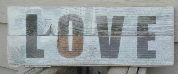 LOVE Reclaimed Wood Sign
