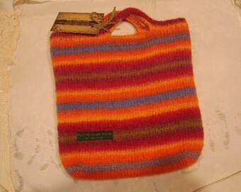 Hand knit purse | Etsy