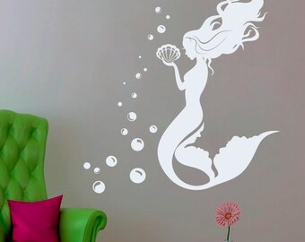 Mermaid vinyl decal | Etsy