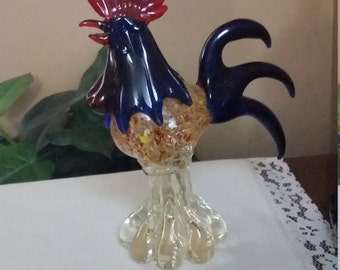 Murano glass rooster | Etsy