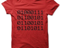 Unique binary code tshirt related items | Etsy