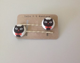 Cat hair pins | Etsy