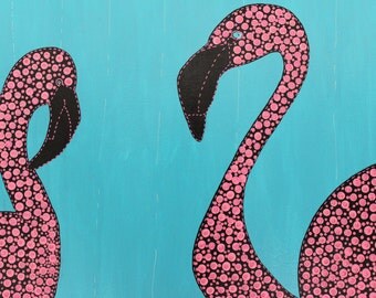 Abstract flamingo | Etsy