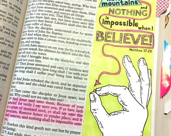 Bible Journaling Bible Verse Art Bible Verse Print great for