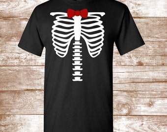 Unique skeleton shirt related items | Etsy