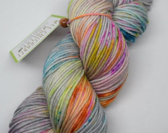 hand dyed yarn hand painted yarn by WeeChickadeeWoolery on Etsy