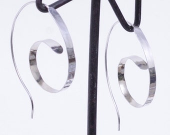 Rustic 14 karat gold filled Spiral Hoops by TwistedDesignsbyBeth