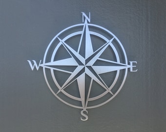 Compass wall art | Etsy