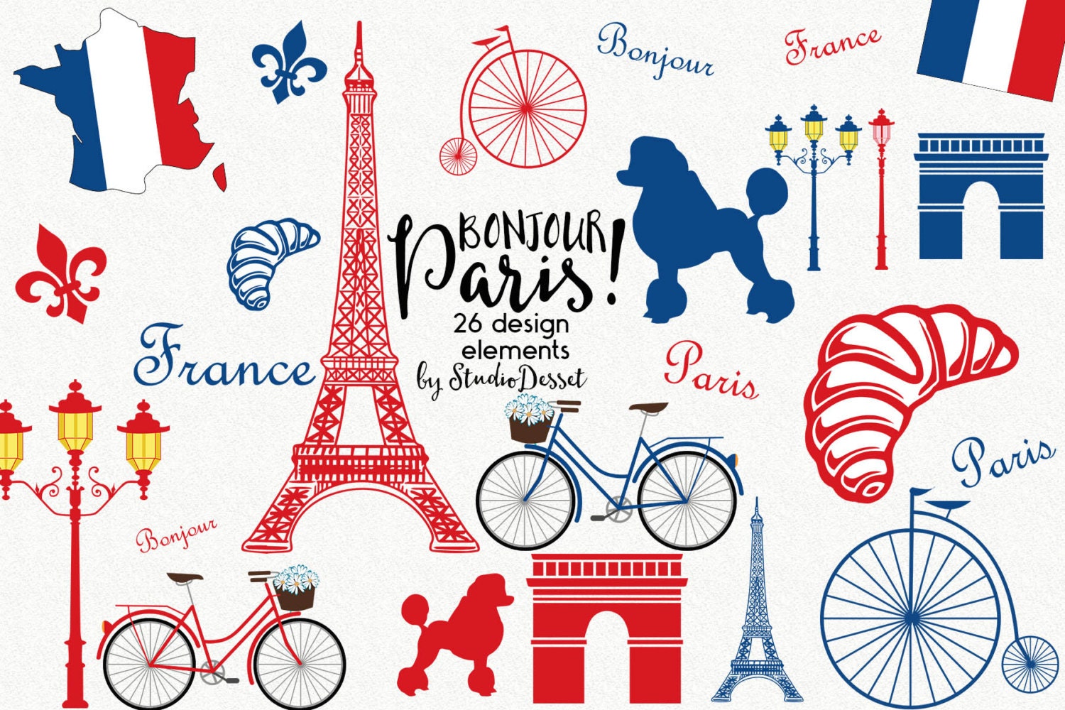 France Cliparts Paris Clip Art Eiffel Tower Clipart Poodle