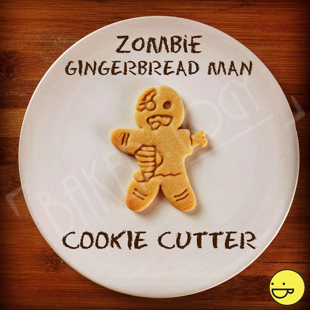 Zombie Gingerbread Man cookies cutters biscuits by Bakerlogy