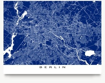 Berlin Map Print Any Color You Like