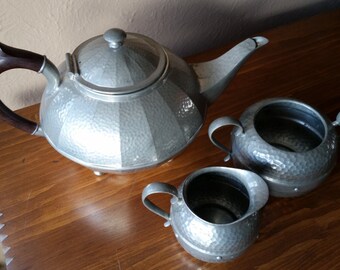 Pewter tea set | Etsy